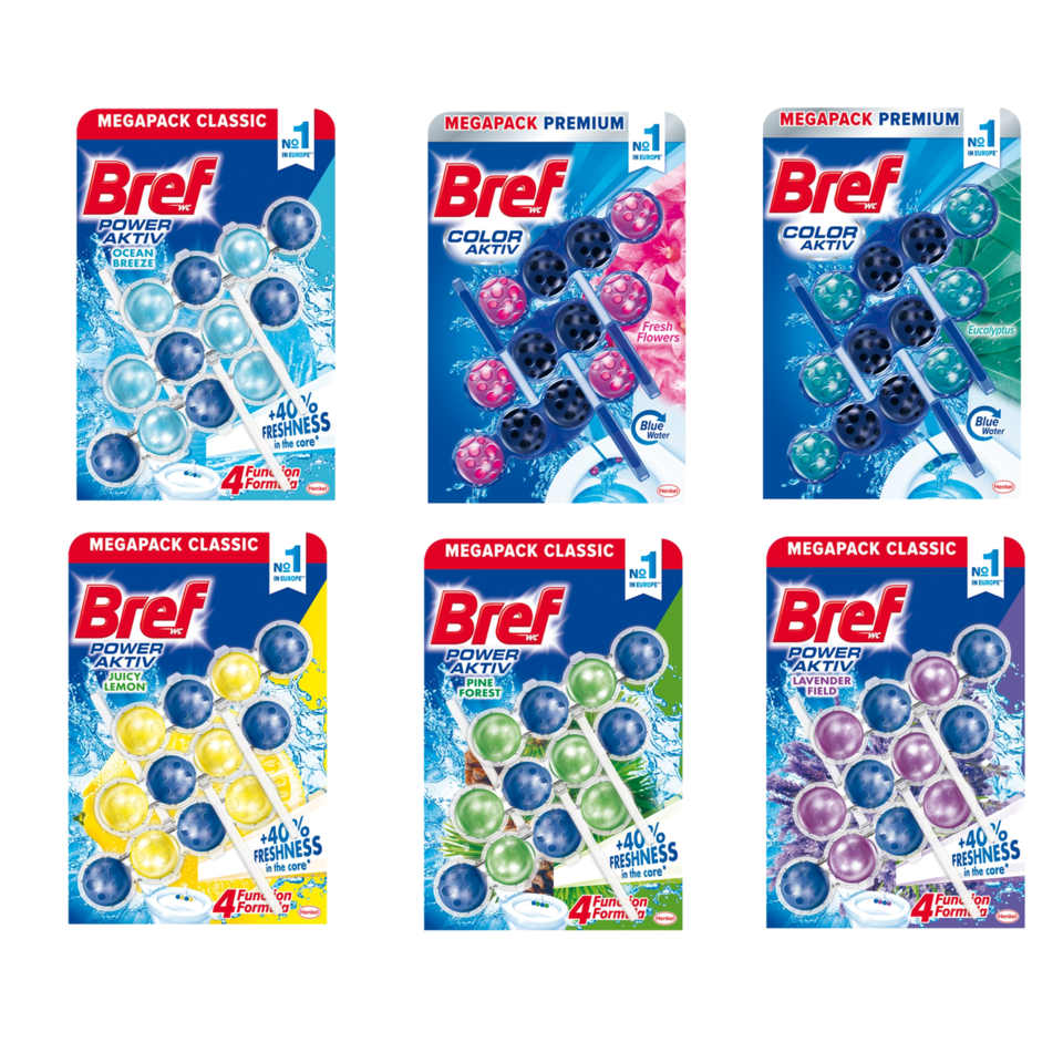 Bref WC kuličky 3 x 50 g | obalové materiály WEBOBAL.cz